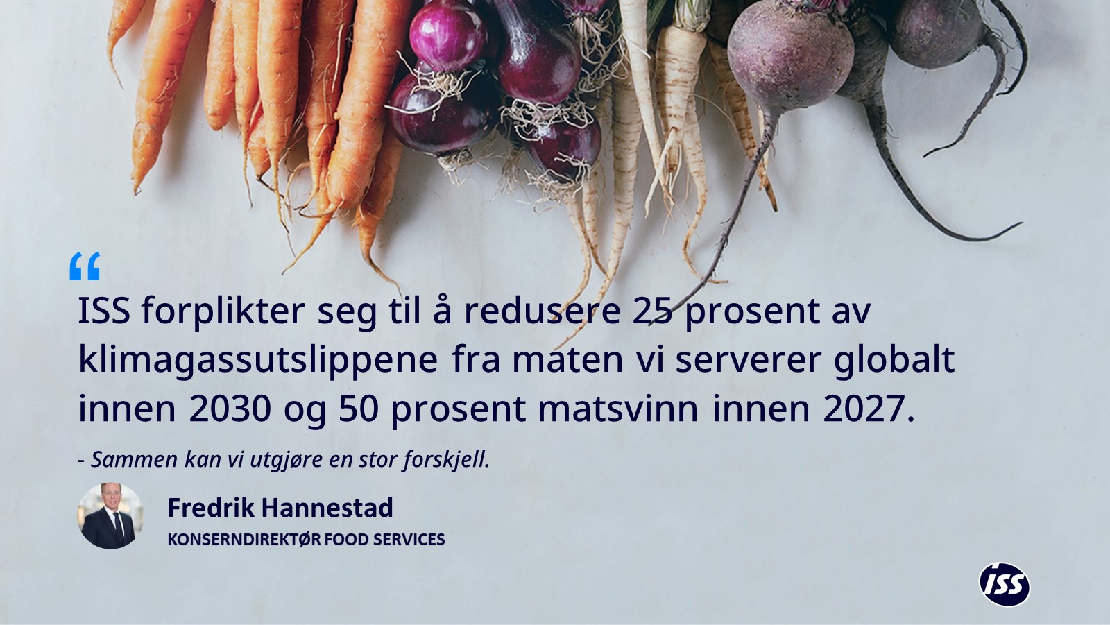 ISS forplikter seg til Cool Food Pledge og en 50 prosent reduksjon i ...